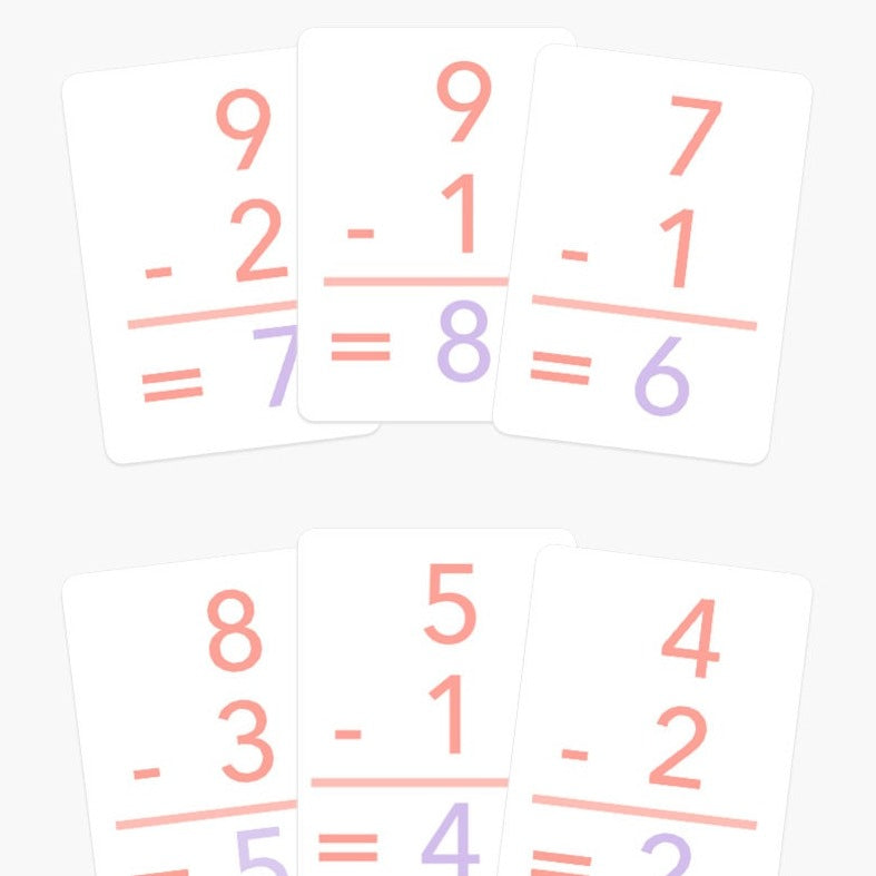 Basic Subtraction Flashcards – Paiva Education
